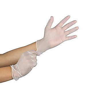 Karat FP-GV1008 Vinyl Powder-Free Gloves (Clear) - Large(Case of 1000)