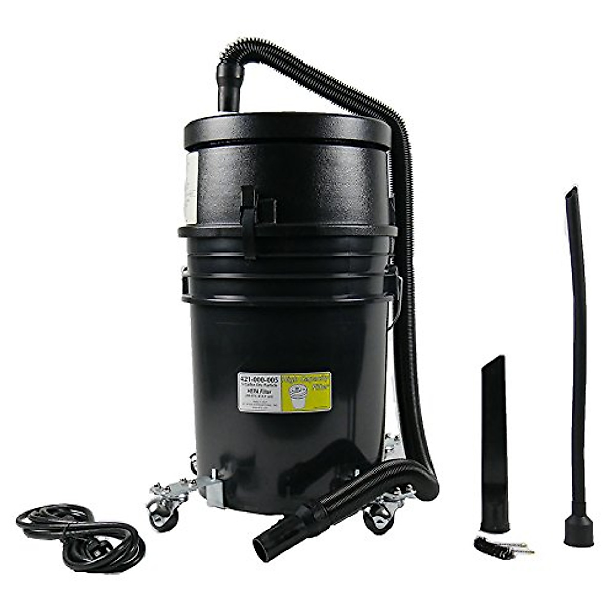 Atrix ATIHCTV5CT ESD Safe HEPA 5 Gallon Bucket Style Vacuum-Corded, 5-Gallon, Black