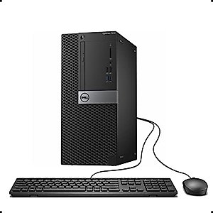 DELL 7050 Mini Tower Desktop Intel i7-7700 UP to 4.20GHz 32GB DDR4 New 1TB NVMe SSD + 2TB HDD USB Wi-Fi BT Dual Monitor Support Wireless Keyboard and Mouse Win10 Pro (Renewed)
