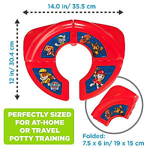 Ginsey Home Solutions Nickelodeon Paw Patrol Travel/Folding Potty Seat, 8 Oz