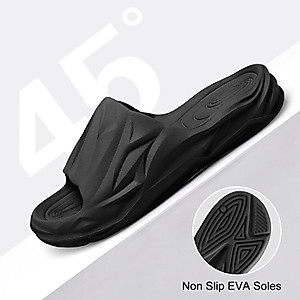 Spesoul Cloud Slides for Men Women Soft Foam Slide Sandals Open Toe Recovery Pillow Slippers for House Shower Pool Beach Indoor Outdoor 11.5-12.5 Wide Women/10.5-11.5 Wide Men