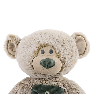 DEMDACO Pocket Prayer Teddy Bear Soft Grey 11 inch Plush Fabric Stuffed Animal Toy