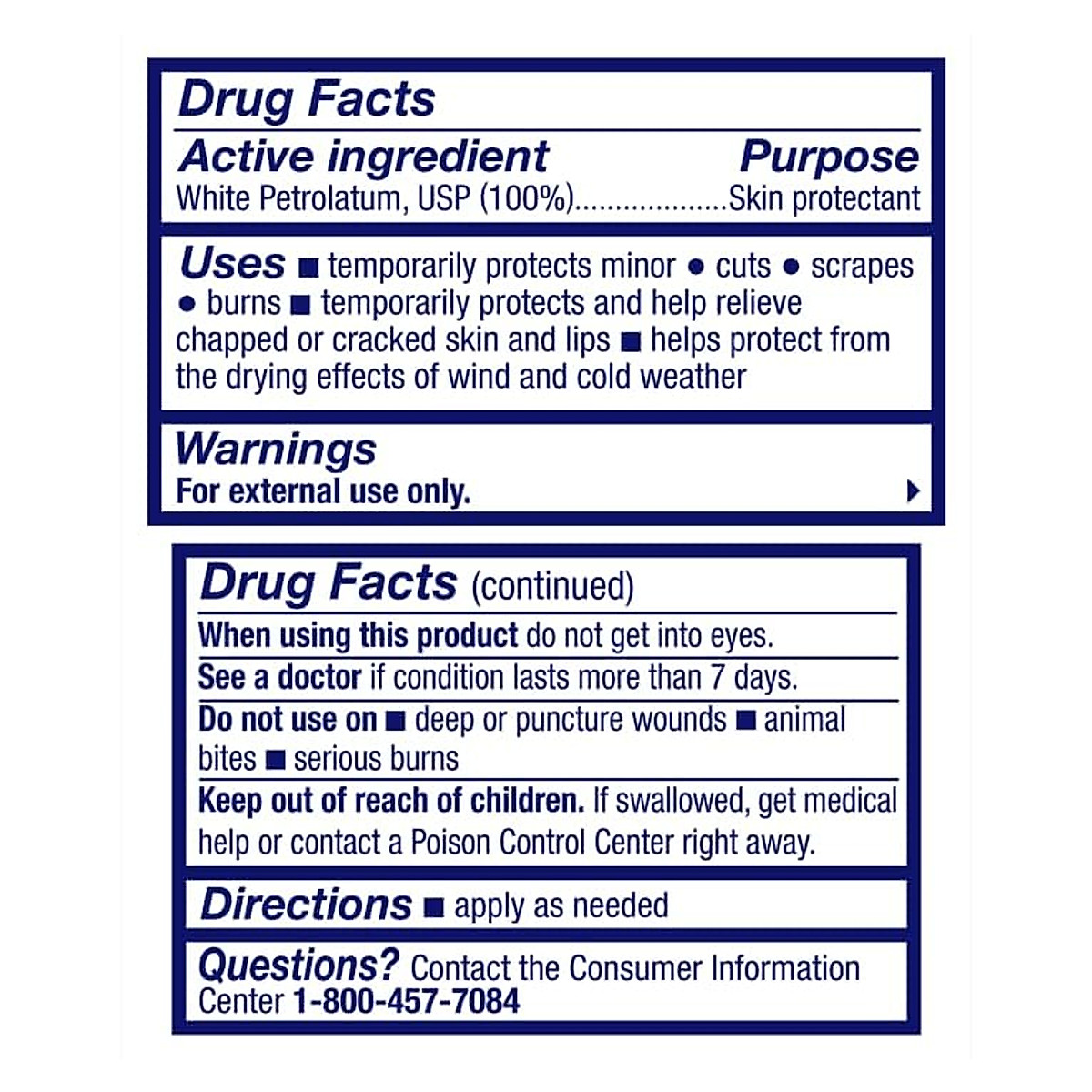 Vaseline 100% Pure Petroleum Jelly, 1.75 Oz / 49 Gr Jars (Pack of 3)