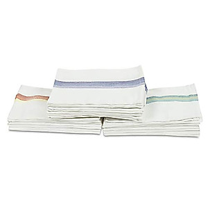 Simpli-Magic 79272 Herringbone Dish Towels, Kitchen Towels, Pack of 18, Multi, 15"x26"