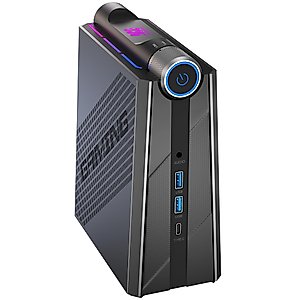 ACEMAGICIAN [Mini Gaming PC] Mini Computers Ryzen 9 6900HX[up to 4.9Ghz], 32GB DDR5 512GB NVMe SSD Mini PC with AMD Radeon 680M, RGB Lights/WiFi6/BT5.2/Dual Channel/3 Modes Mini Desktop