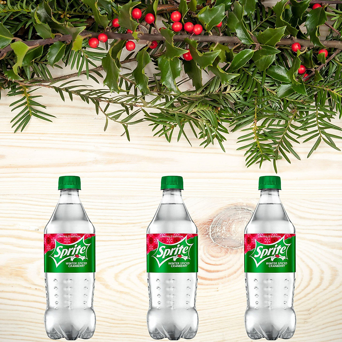 Louisiana Pantry Sprite Winter Spiced Cranberry 20 Ounce 24 Pack Bottle Gift Set | Soda With A Perfect Holiday Flavor In 20 Ounce Bottles | Enjoy This Seasonal Soda