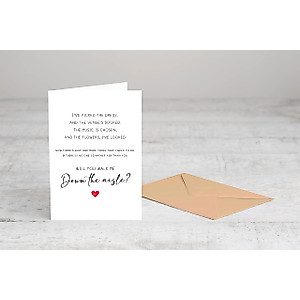 Will You Walk Me Down The Aisle - Proposal Note Card - No One I'd Rather Ask Poem - Gift From Bride 1