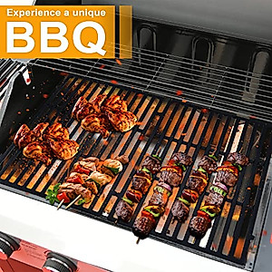 GGC 19.5 inch Grill Grates Replacement for Weber 7524 7528 Genesis E-310, E-320, E-330, S-310, S-320, S330, EP-310, EP-320, EP-330, 2 PCS Cast Iron Cooking Grid (19.5" x12.9" x0.5")