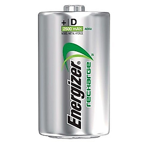 Energizer Rechargeable Batteries, D, 2-Count (Pack of 3 (2 ct each))