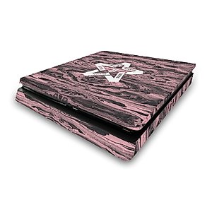 Head Case Designs Officially Licensed Juventus Football Club Black & Pink Marble Logo Art Vinyl Sticker Gaming Skin Decal Cover Compatible With Sony PlayStation 4 PS4 Slim Console