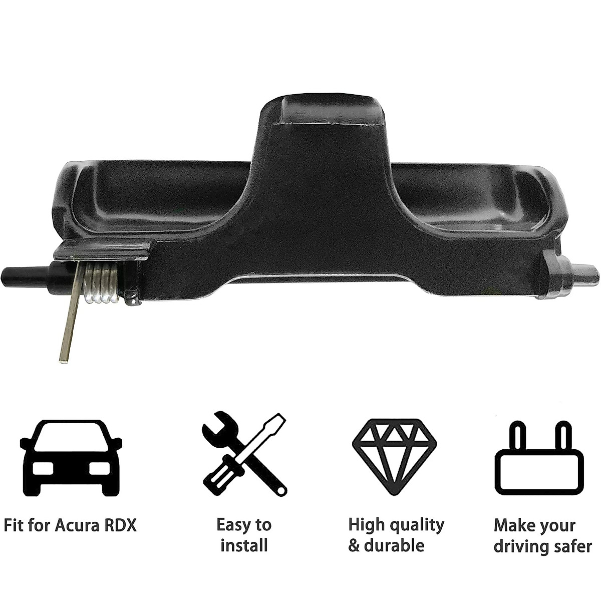 OMIMO Center Console Armrest Latch Fit for Acura RDX Accessories 2013 2014 2015 2016 2017 2018 Latch Lock Knob, Armrest Lid Latches with Same Spring as Original (1Pcs Black)