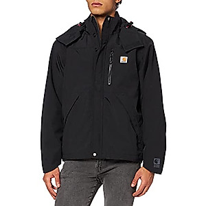 Carhartt Men's Storm Defender Loose Fit Heavyweight Jacket (Regular and Big & Tall Sizes),Black,Large