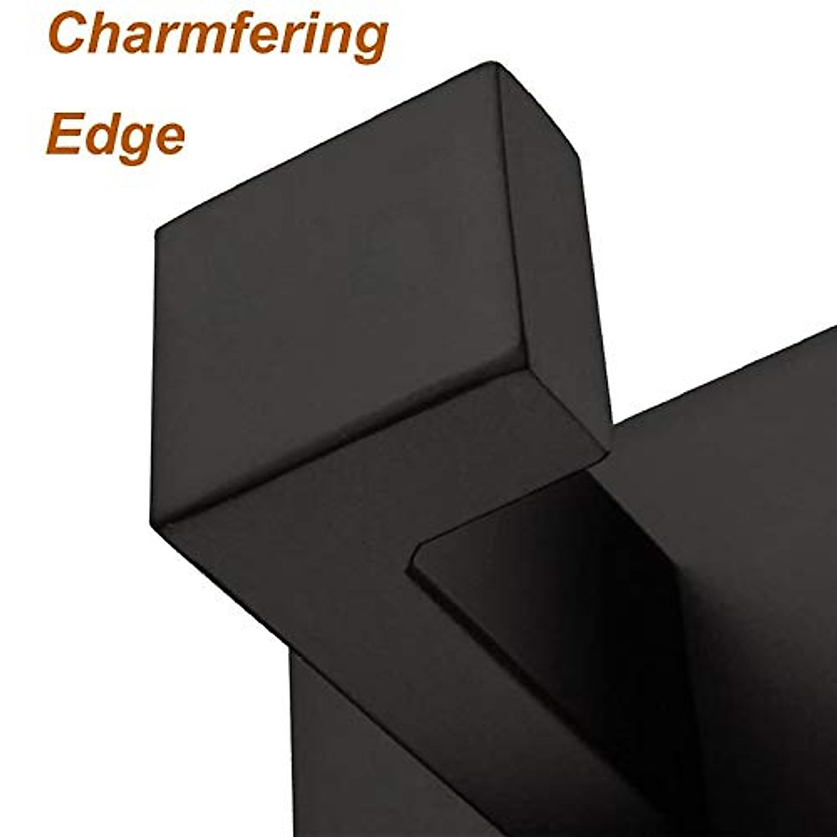 Nolimas 2 Pack Matte Black Towel Hook Stainless Steel Bathroom Rustproof Clothes Towel Coat Hook Wall Mounted Square Toilet Kitchen Heavy Duty Door Hanger