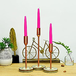 Zest Candle 12-Piece Hot Pink 6" Taper Candles, Count