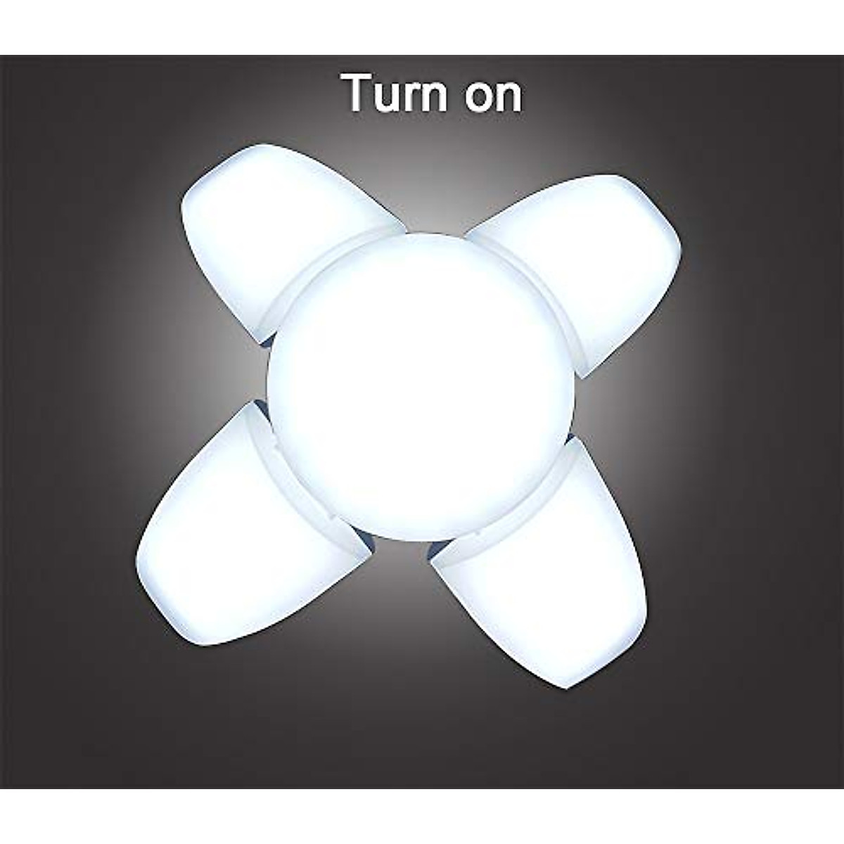 LED Garage Light Bulbs, Super Bright 48W Cool Daylight 5000 Lm 6500K Deformable Ceiling Fixtures for Shop, Laundry Room, Attic, Workbench, Pantry, Basement, Barns