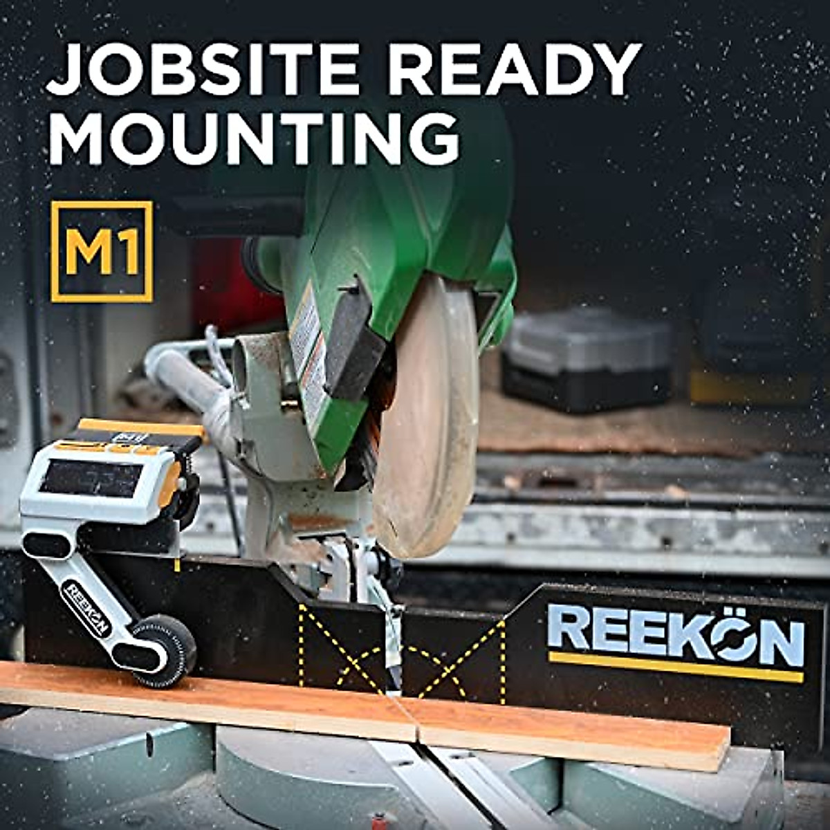 REEKON M1 Caliber Adapter Fence – Allows M1 Caliber Mounting on Wide Variety of Miter Saws and Chop Saws, Aluminium Mounting Point, 4 Fasteners Included for Easy Installation