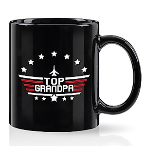 Cabtnca Grandpa Gifts, Top Grandpa Mug, Fathers Day Birthday Gifts for Grandpa, Grandpa Coffee Mug, Grandpa Gifts from Grandkids, Grandpa Christmas Gifts, 11Oz