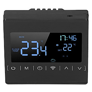 Floor Heating Controller, Floor Heating Controller, Wifi Touch Screen Programmable Thermostat Large LCD Display, programmable household thermostats