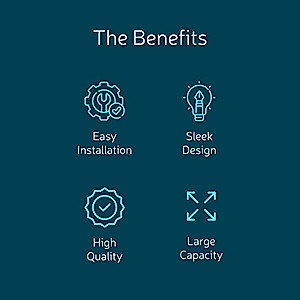 EZbrnd Wall-Mounted Half-Fold Toilet Seat Cover Dispenser for Commercial/Residential/Bathroom/Office, Seat Cover Paper Sold Separately, White, 3100-EZ