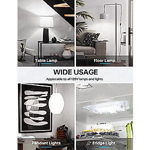 KINDEEP A15 Refrigerator LED Bulbs 60 Watt Equivalent, 7W Light Bulb Daylight White 5000K, 700LM for Appliance Fridge Light Bulb, Ceiling Fan, Waterproof, Non-Dim, E26 Base, 2 Pack