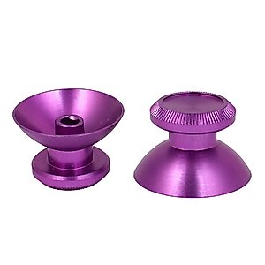 OSTENT 2 x Metal Analog Joystick Thumbstick Cap Cover for PS4 Xbox One Controller - Color Purple