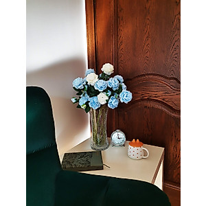 Bemacoggi 2pcs Peony Artificial Flowers Silk Flower Fake Peonies for Arrangements Wedding Anniversary Garden Home Office Decoration