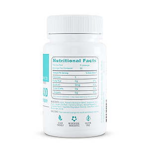 Hyalogic Oral Care Dry Mouth Mints - Hyaluronic Acid HA & Xylitol Lozenges for Hydration - Natural Mint Breath Freshener, Sugar-Free & Vegan Friendly (60 ct)