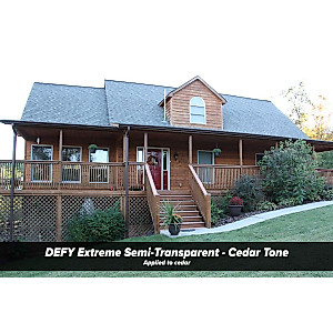 DEFY Extreme 1 Gallon Semi-Transparent Exterior Wood Stain, Cedar Tone