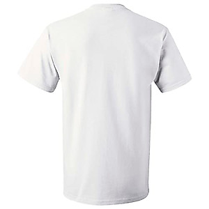 Fruit of the Loom Men's Tag-Free Cotton Undershirts, Regular-Crew-4 Pack White, Small
