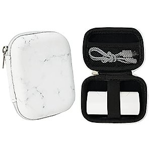 AEOREY Case for iWALK Mini Portable Charger for iPhone Cases for iWALK USB C Portable Charger Compactable with 4500mAh, 4800mAh, 3350mAh (White Marble)