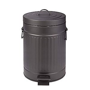TKFDC Lid Trash Can for Home, Kitchen, and Bathroom Garbage (Color : D)