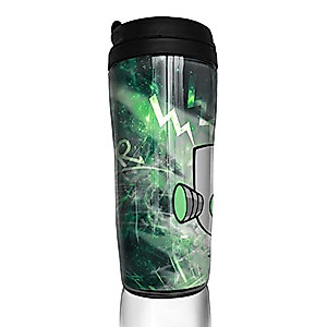 CONPELSON 12OZ Coffee Mug Invader Anime Zim Double-Layer Insulated Tumbler Cup With Lid Novelty Water Bottle for Home Office Travel