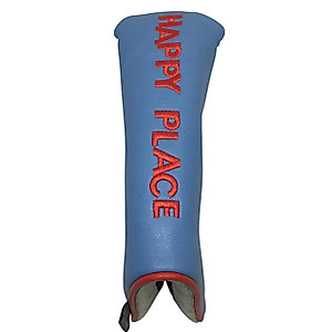 ReadyGOLF Happy Place Embroidered Putter Cover - Blade
