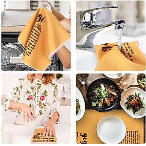 OCCdesign Gifts for Grandma - Unique Kitchen Dish Towels, 24 x 16 Inch Set of 4 for Nana, Gigi