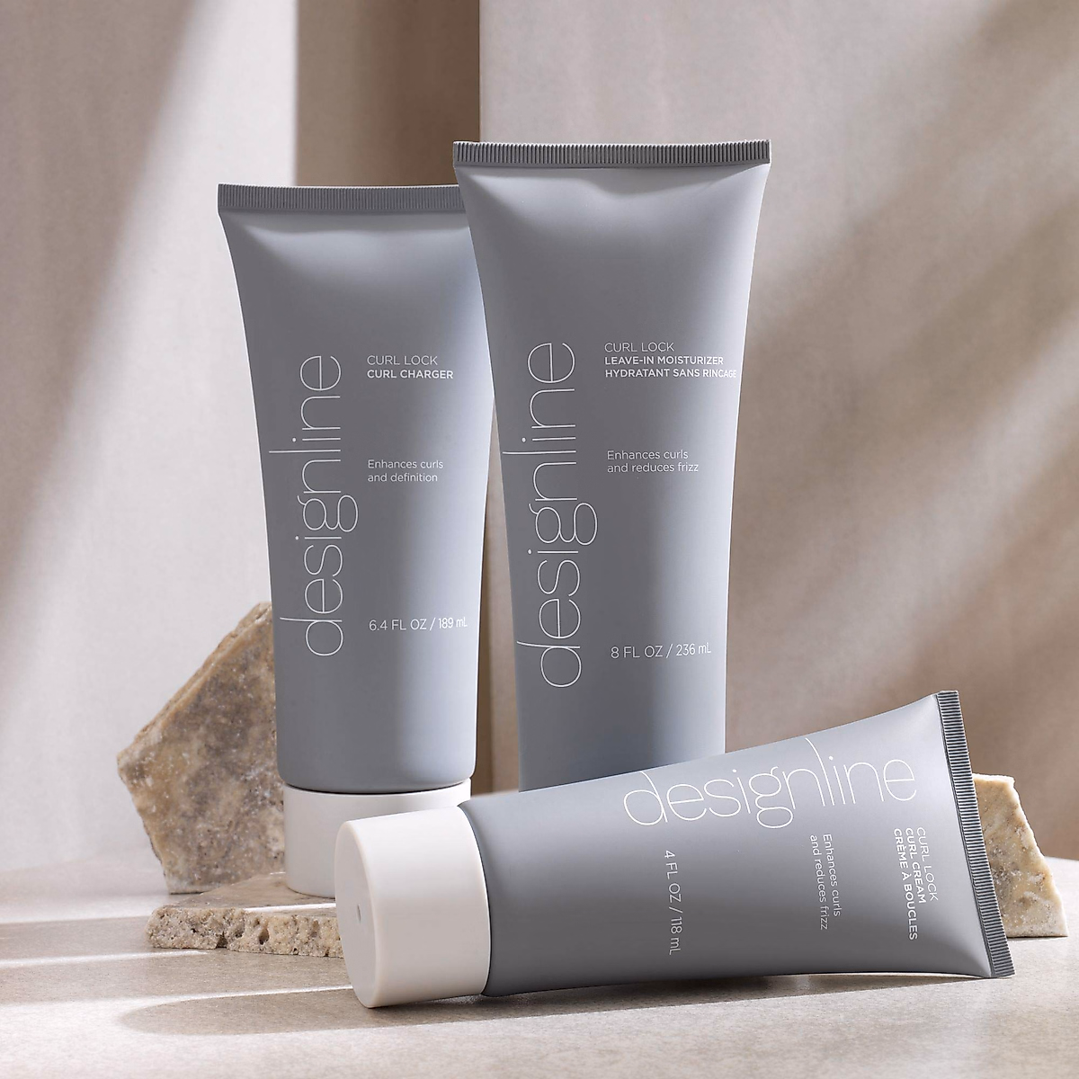 DESIGNLINE Curl Lock Cream, 4 oz - Regis Leave-in Treatment that Enhances Curl-Memory, Bounce, Frizz Smoothing, and Helps Prolong the Integrity of Natural Curly Hair (4 oz)