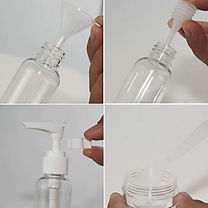 YICTEK Empty Plastic Travel Bottles Containers for Toiletries, TSA Approved Travel Size Toiletries Bottles Kit for Liquids Shampoo Conditioner Lotion, Carry-On Set for Women/Men