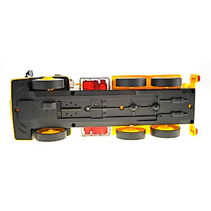 PowerTRC Push & Go Friction Powered Cement Truck Toy with Light and Sound | Realistic Play Mixer Construction Tanker Truck Toy Gift for Boys and Girls