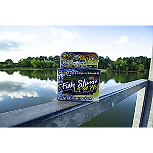 Atko Fish Slime Lip Balm-All Natural 3 Flavors-Carp Lips(unflavored), Bass Breath(Peppermint), Marlin Mouth(Citrus) (Fish Slime 3 Pack)