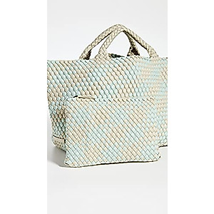 Naghedi Women's St Barths Medium Plaid Tote, Haze, One Size