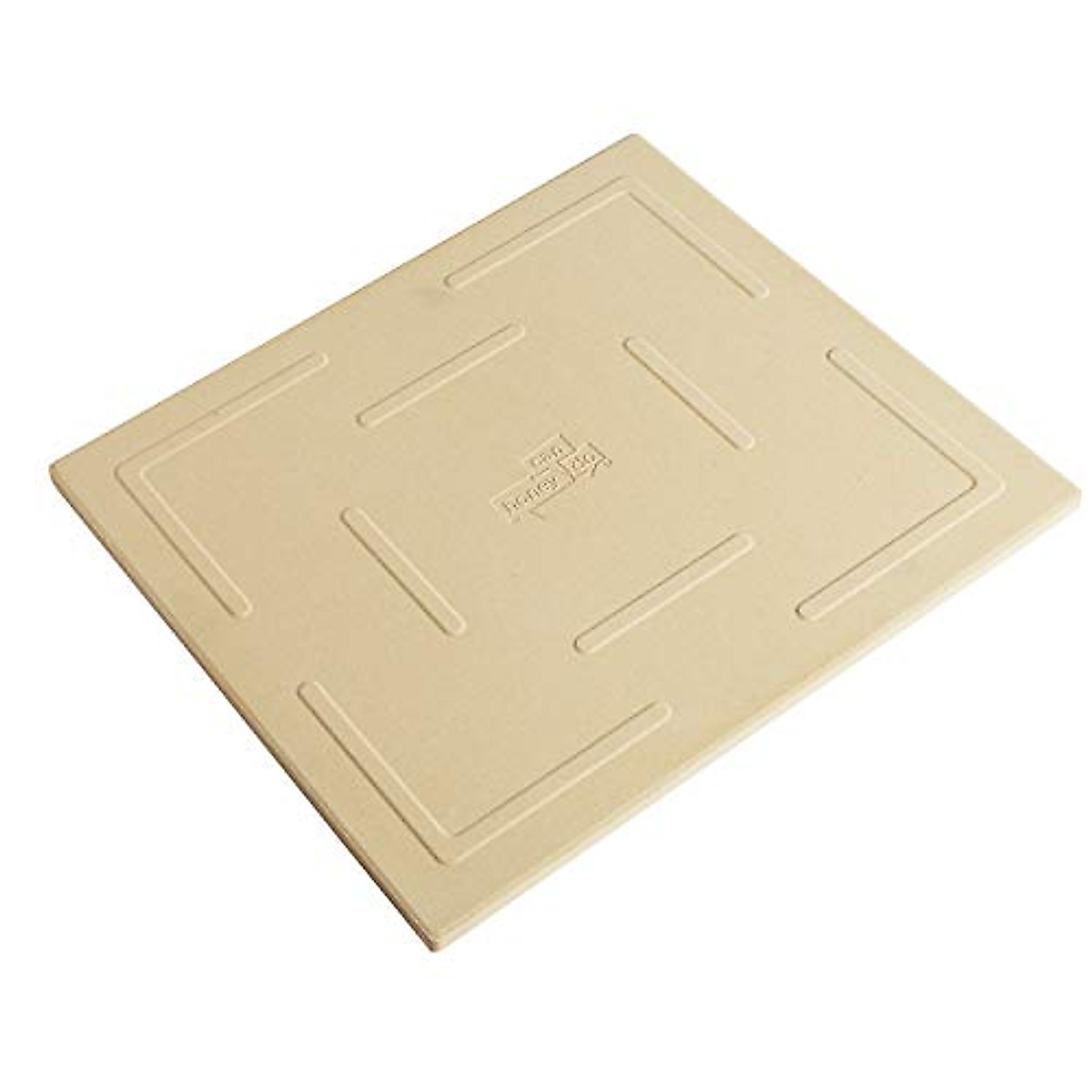 Honey-Can-Do KCH-09011 Pizza Stone, 14" x 16", natural clay