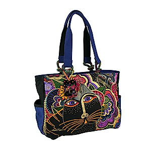 Laurel Burch Carlotta's Cats Tote, Multi, One Size
