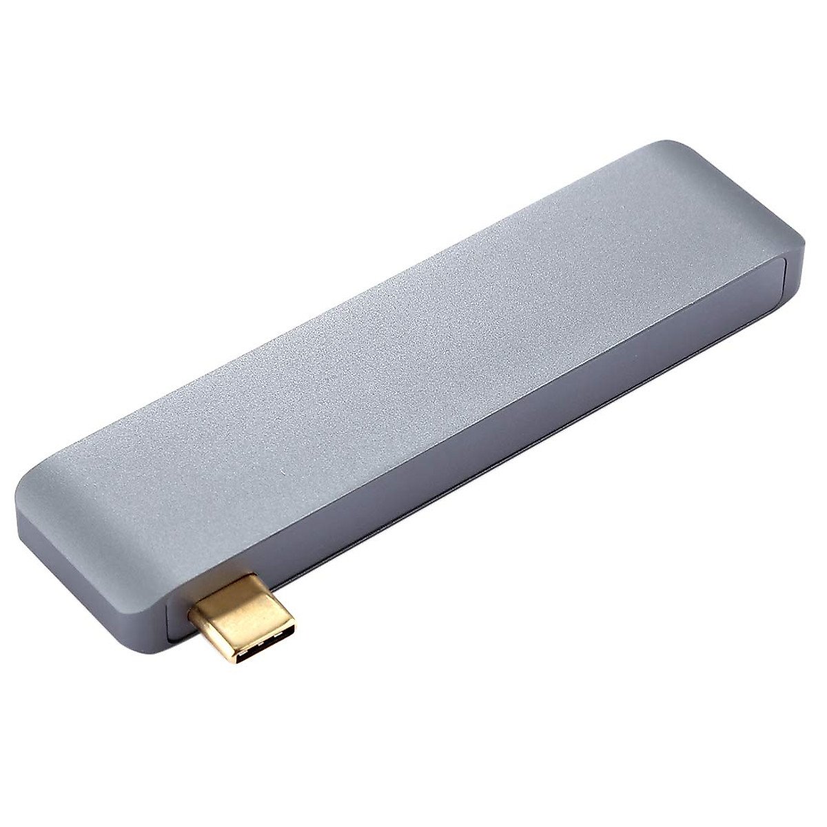 Jiali USB-C Hub Converter 5 in 1 Multi-Function Aluminium Alloy 5Gbps Transfer Rate USB-C/Type-C HUB Adapter with 3 USB 3.0 Ports & SD Card Slot & TF Card Slot for MacBook 2015/2016 / 2017(Grey)