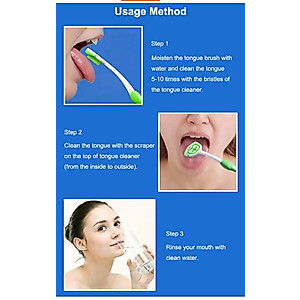 5 Pack Tongue Scraper Brush, Tongue Scraper, Tongue Cleaner, Tongue Brush, Tongue Scraper Cleaner, Tongue Brushes, Helps Fight Bad Breath, 5 Tongue Scrapers