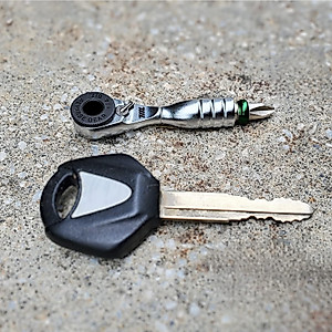 711L Mini Ratchet Wrench - One of the World's Smallest 1/4 Inch Ratchet Wrench For Tight Spaces - Connect to Any Hex Head Extensions to Meet Your Needs
