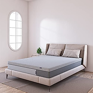 BedStory 3 inch Queen Size Memory Foam Mattress Topper, Pain-Relief Extra Firm Bed Topper, Copper/Gel/Bamboo Charcoal/Green Tea Infused Cooling Pad, 500 GSM Knitted Cover, CertiPUR-US Certified