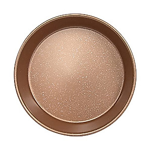 casaWare Ceramic Coated NonStick 9-Inch Round Pan, Rose Gold