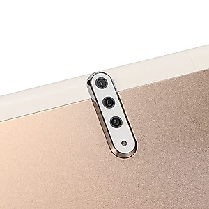 ciciglow 10 Inch Tablet, Tablet PC 3GB RAM 32GB ROM 2.0GHz Octa Core CPU, 5G WiFi Gold Tablet IPS Display 3 Card Slots 6000mAh 100‑240V (US Plug)