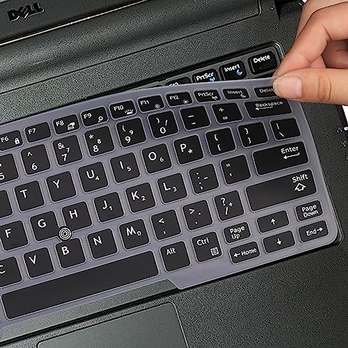 MUBUY Keyboard Cover Skin Fit Dell Latitude 5480 5490 7490 3340 5491 14" Inch/Dell E3340 E5490 E5491 E5450 E5470 E7450 E7470 7480 E7480-Black