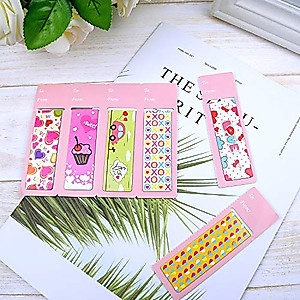 TUPARKA 36 PCS Magnetic Bookmarks Valentine's Day Bookmark Gift for School Prizes and Valentine's Party Favors for Kids