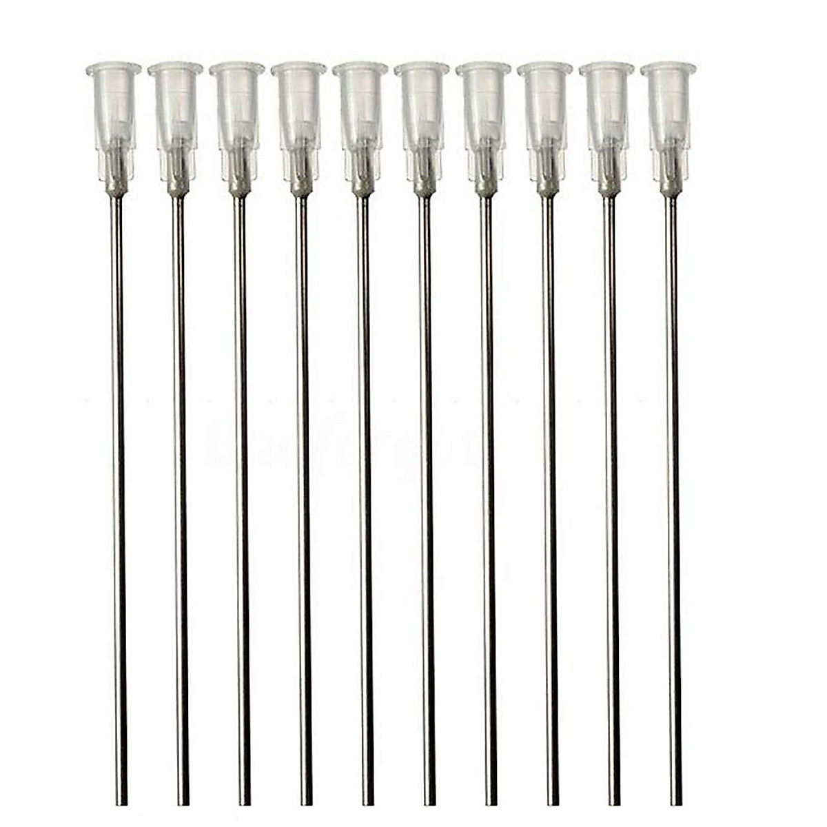 LTKJ 100pcs Blunt Dispensing Needles Syringe Needle Tip for Ink Glue Liquid 16GA 4inch/10cm Length